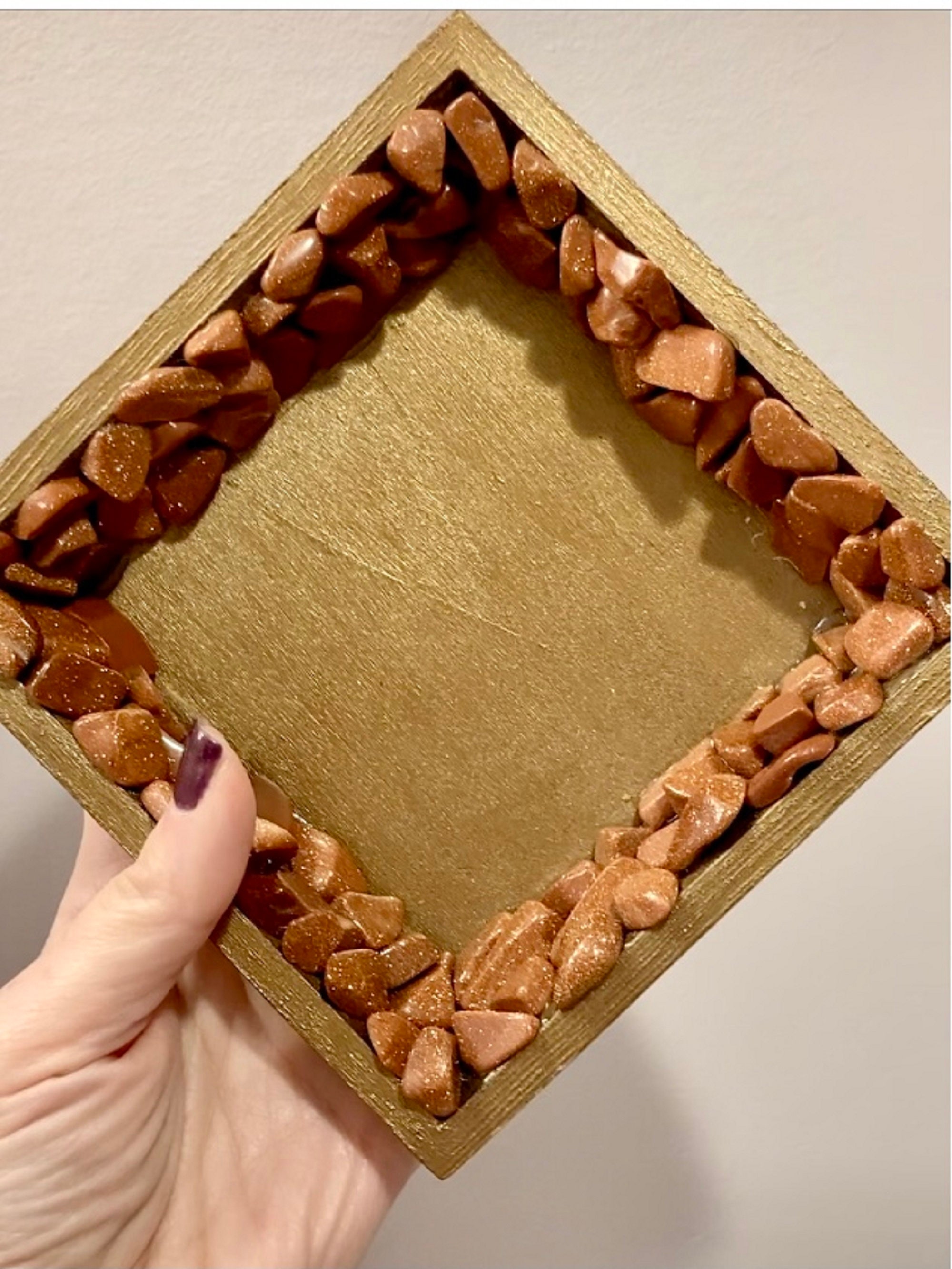 Gem Tray: Crystals and Natural Wood