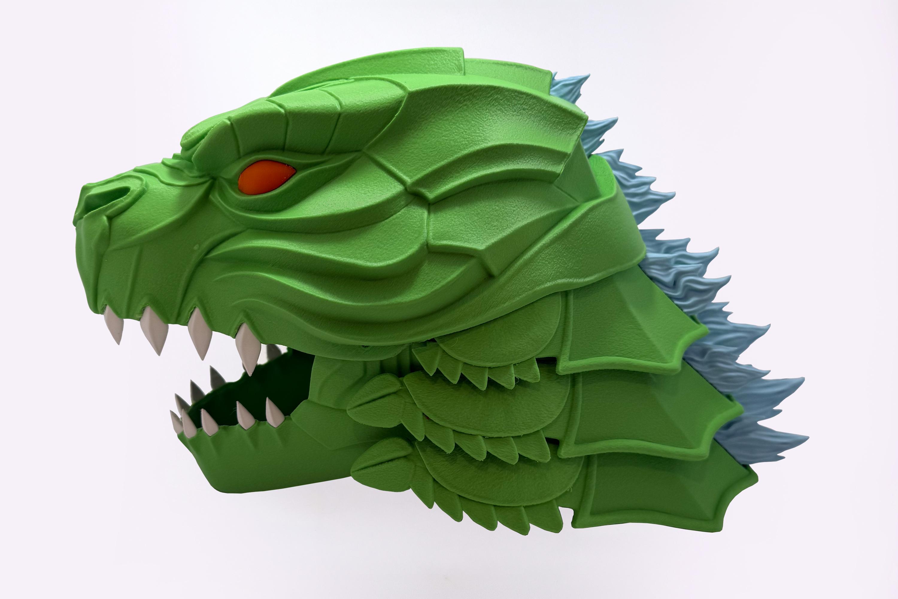 Godzilla Armor Helmet, Cosplay Helmet, Costume Piece - Etsy