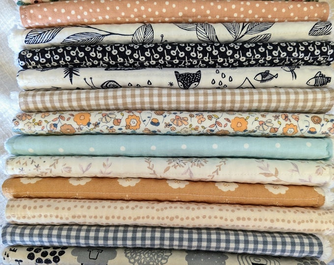 Set of 3 Burp Cloths, Burp Rag, Spit Rag, Burp Cloths, Chenille Burp ...