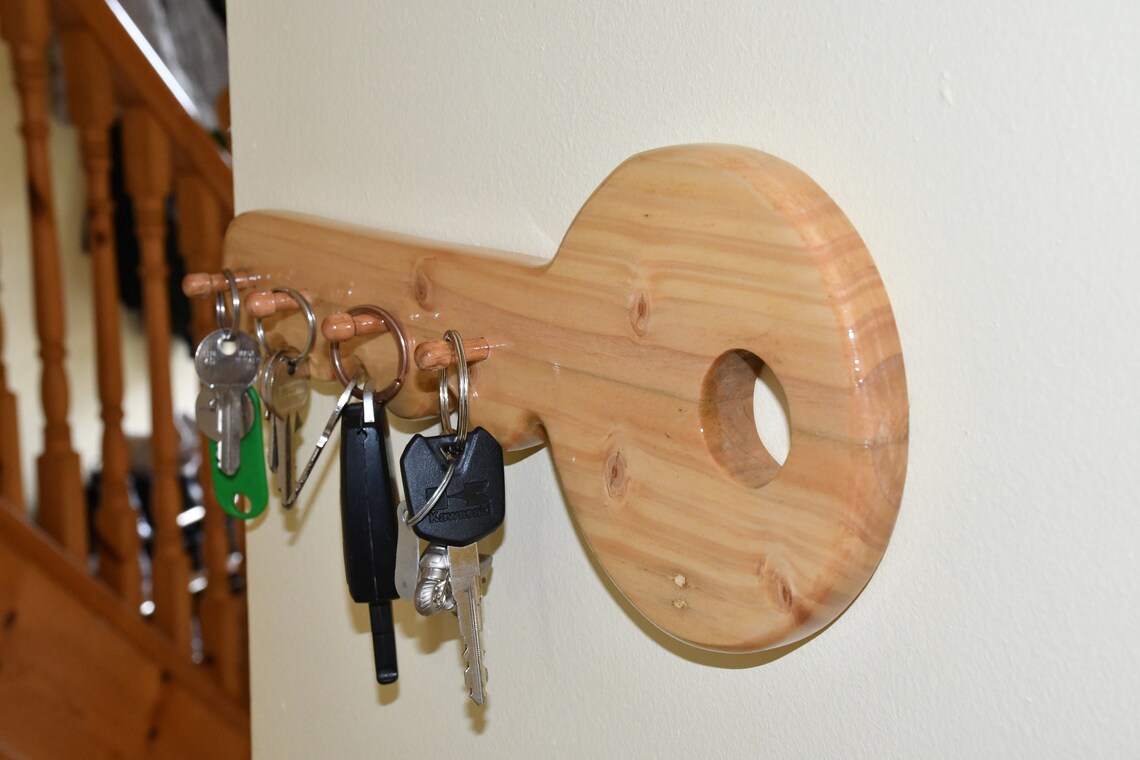 Key Holder Wall Wood Key Holderkey Holder for Wallwooden - Etsy