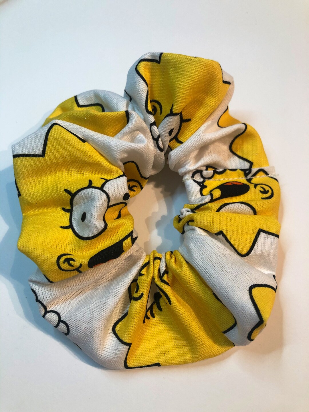 Lisa Simpson Scrunchie Simpsons 80s Simpsons Scrunchie - Etsy