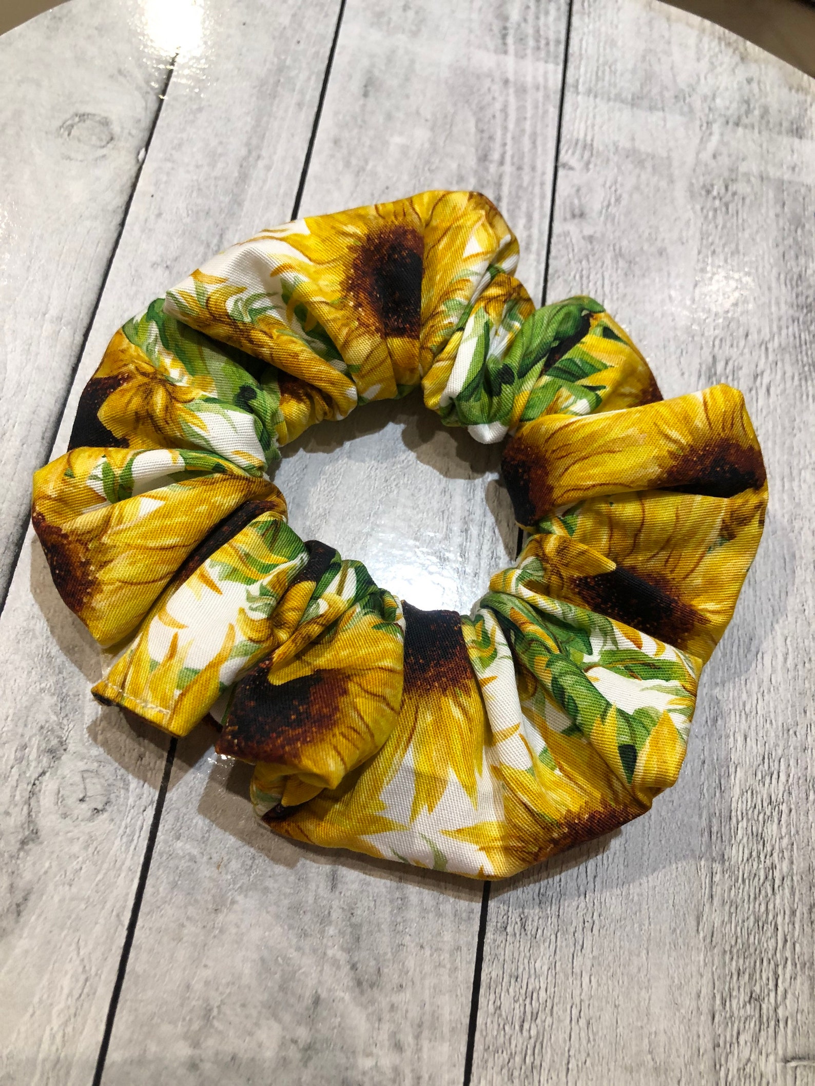 Sunflower Scrunchie Gardener Scrunchie Flower Scrunchie - Etsy UK