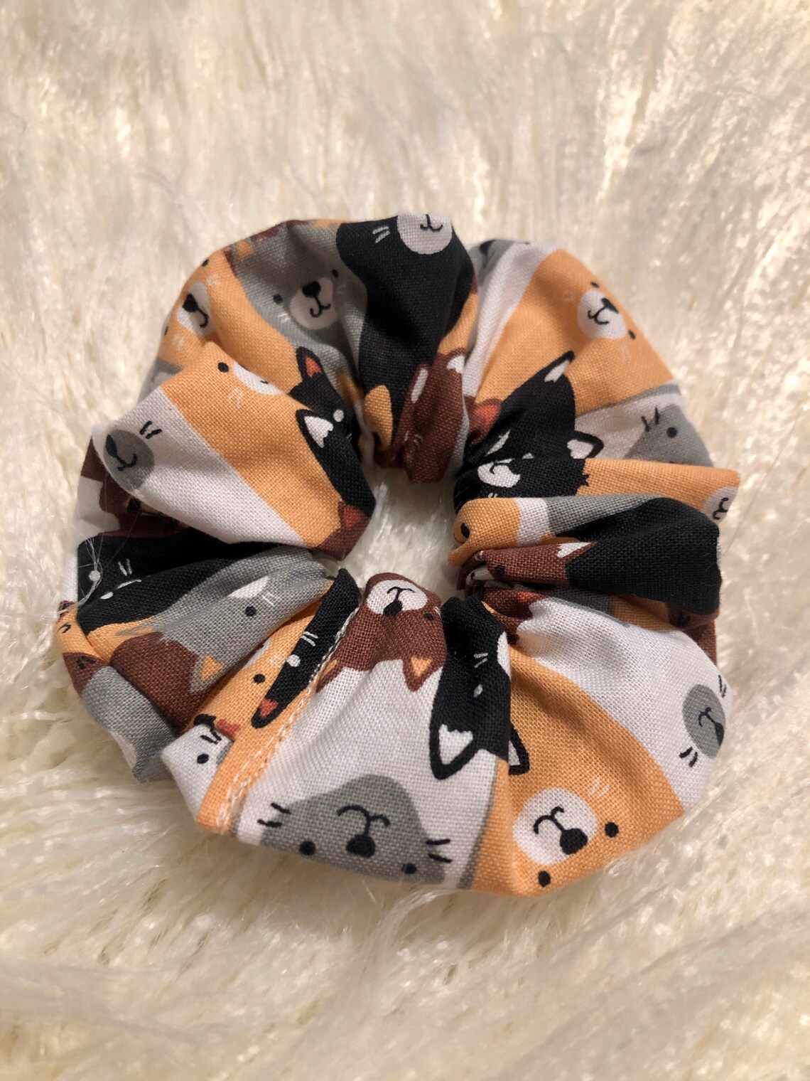 Cat Scrunchie Cats Cat Lover Cat Lady Cartoon Cats - Etsy Australia