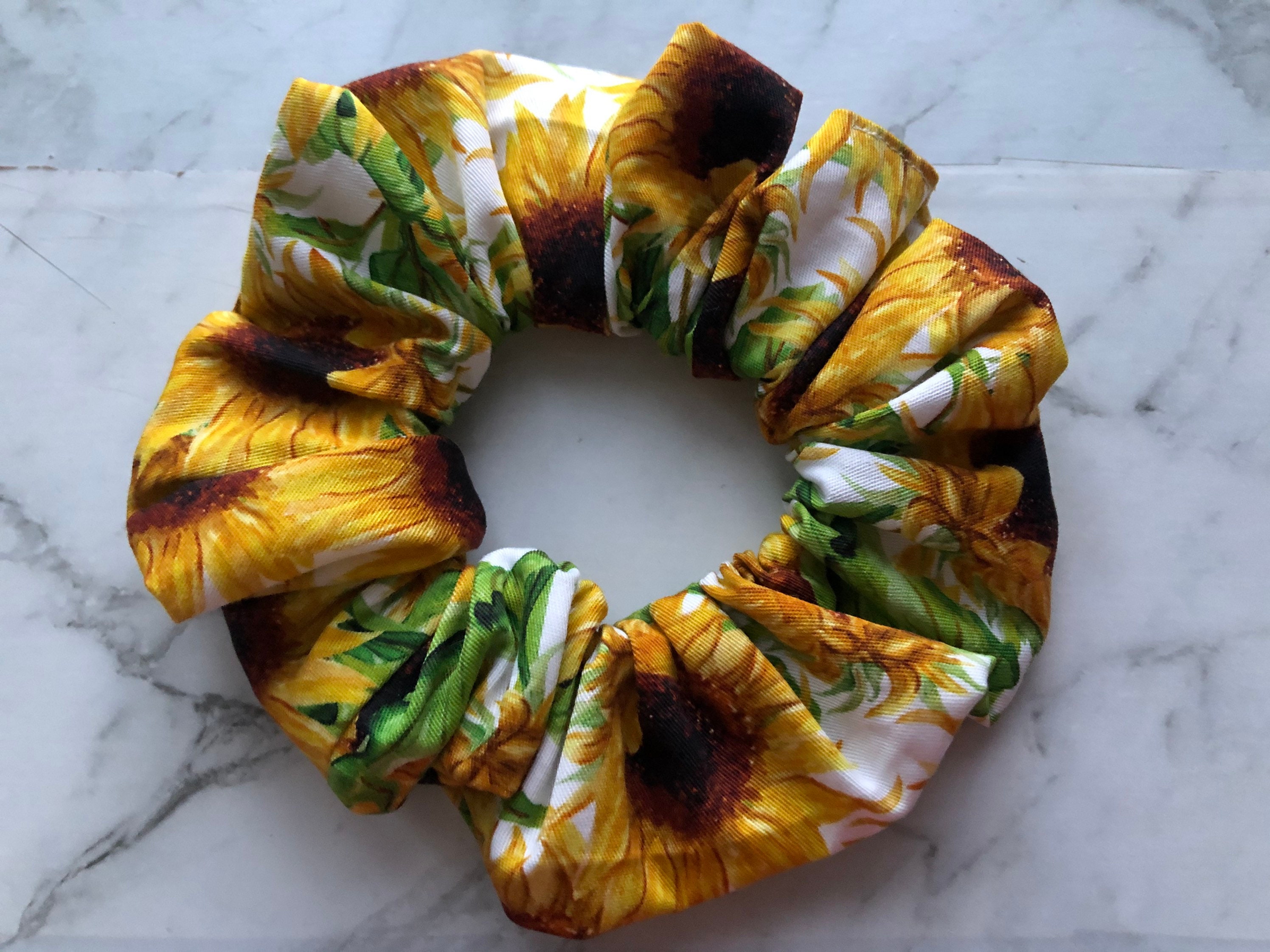 Sunflower Scrunchie Gardener Scrunchie Flower Scrunchie - Etsy UK