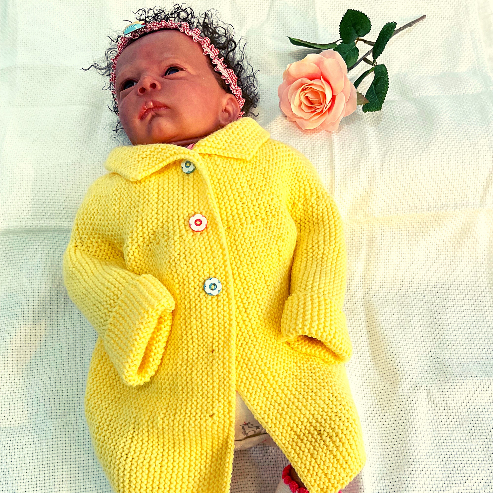 Baby Girl Jacket Knitting Pattern - Etsy