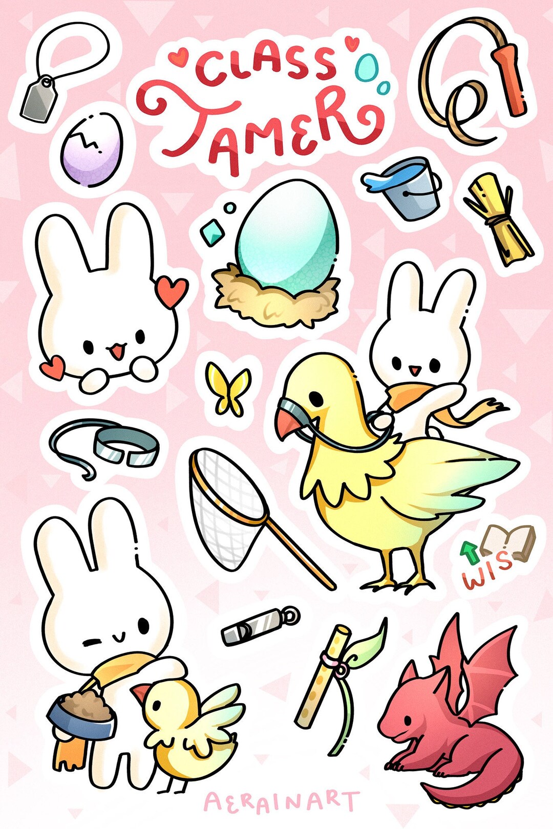 Bunny Tamer RPG / Dnd Choose Your Class Sticker Sheets - Etsy