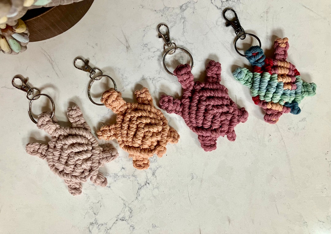 Turtle, Macrame, Keycahing, Silver, Adult, Child, Children, Backpack ...