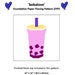Boba/bubble Tea Foundation Paper Piecing Pattern Quiltblock 'bobalove ...