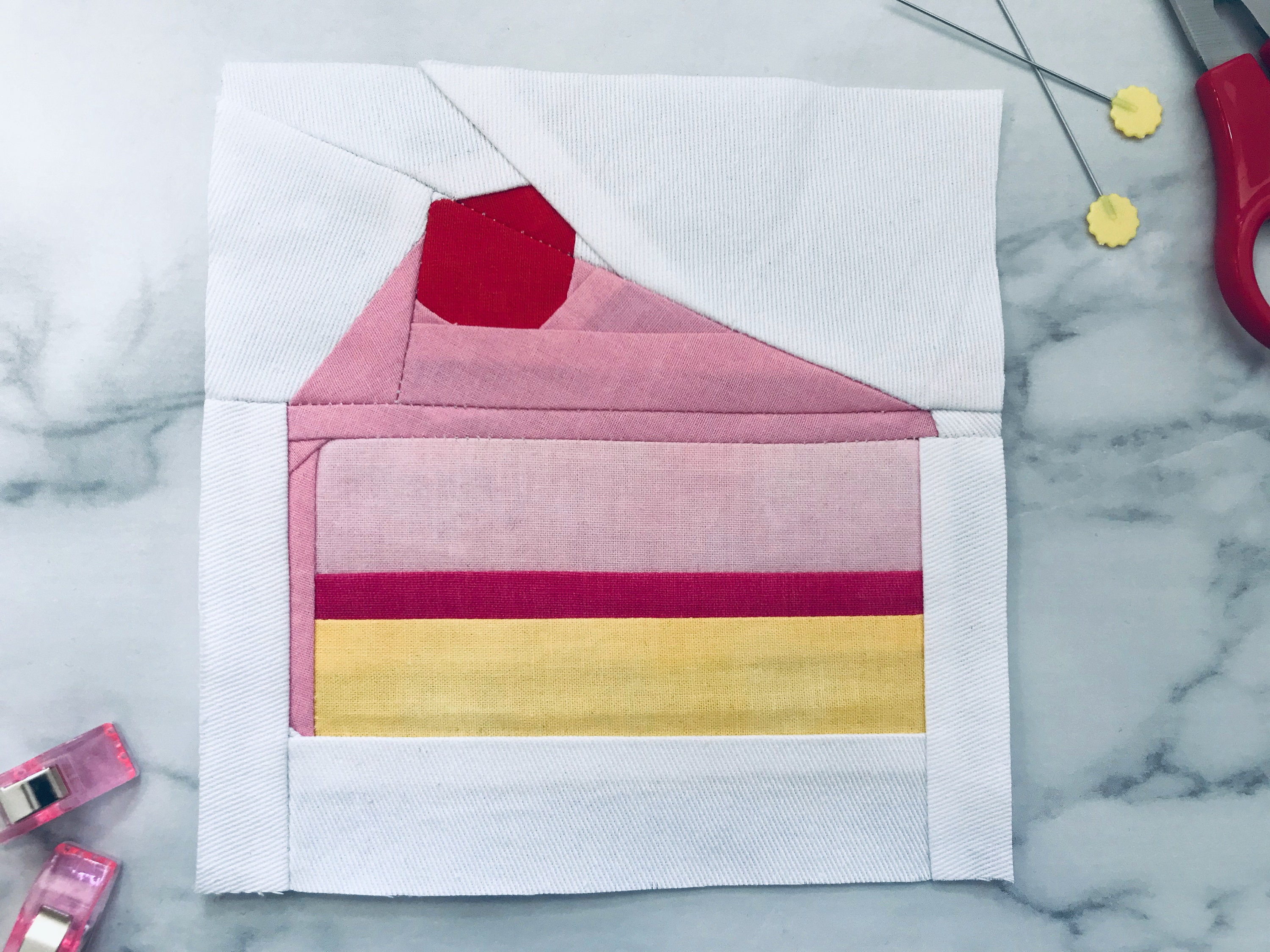 Cake Foundation Paper Piecing Pattern - Etsy España