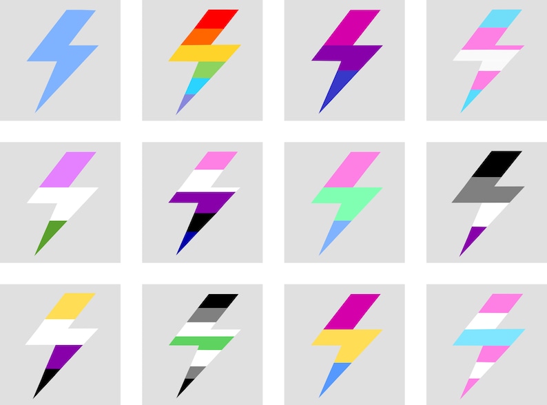 Pride Lightning Foundation Paper Piecing Pattern Coaster/mugrug ...