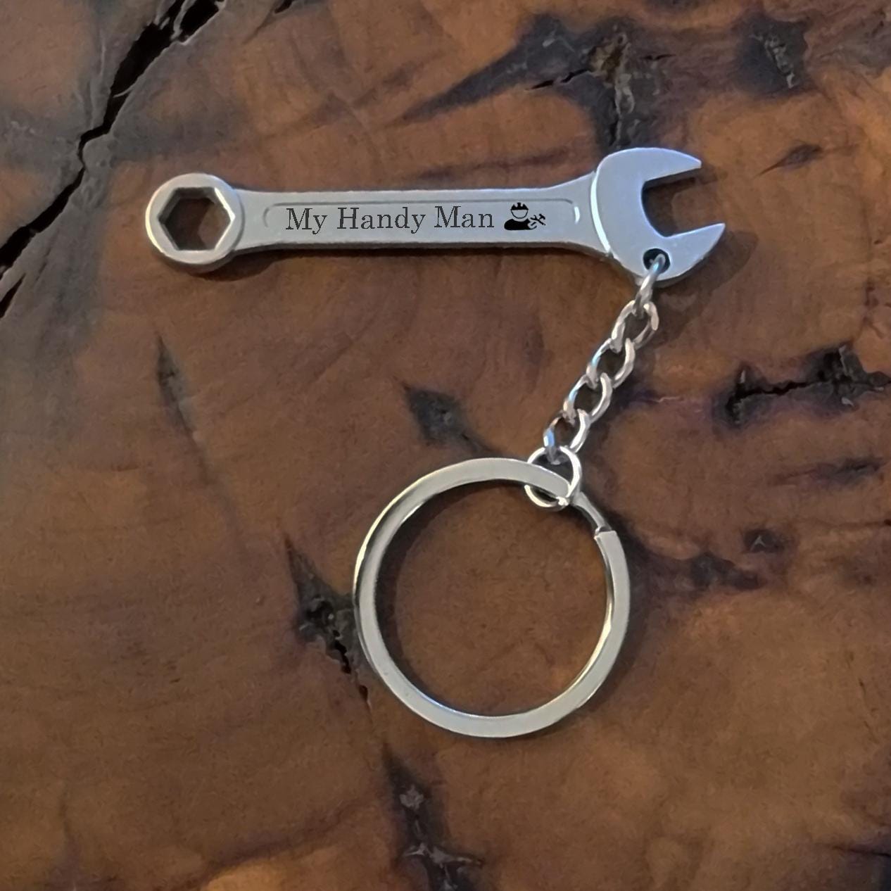 Engraved Tool Box Wrench , Crescent Wrench or Hammer Key Chain - Etsy