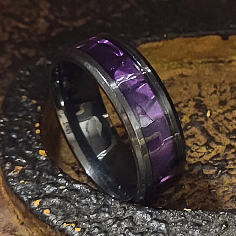 Purple Wedding Ring - Etsy