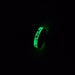 Personalized Men's Heart Beat Promise Ring Glow in the Dark Silver and ...