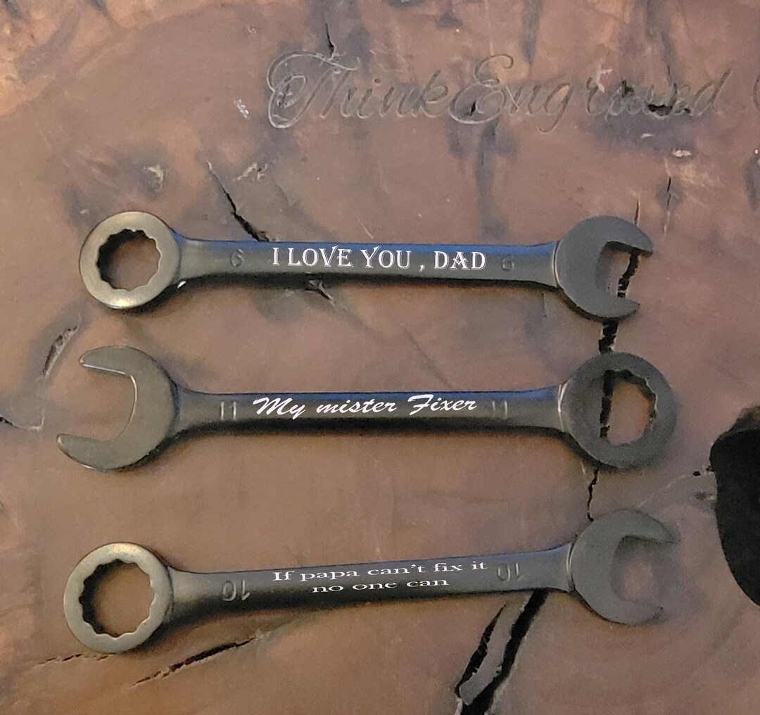 Personalized Laser Etched Metric Wrench: Custom Engraved Tool - Etsy