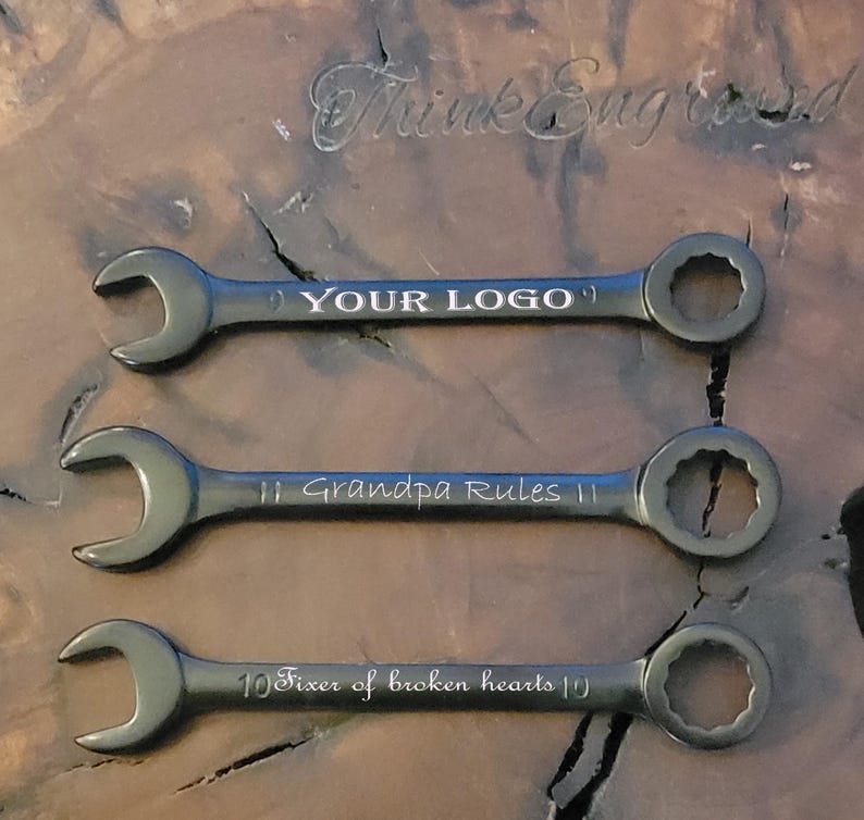 Personalized Laser Etched Metric Wrench: Custom Engraved Tool - Etsy