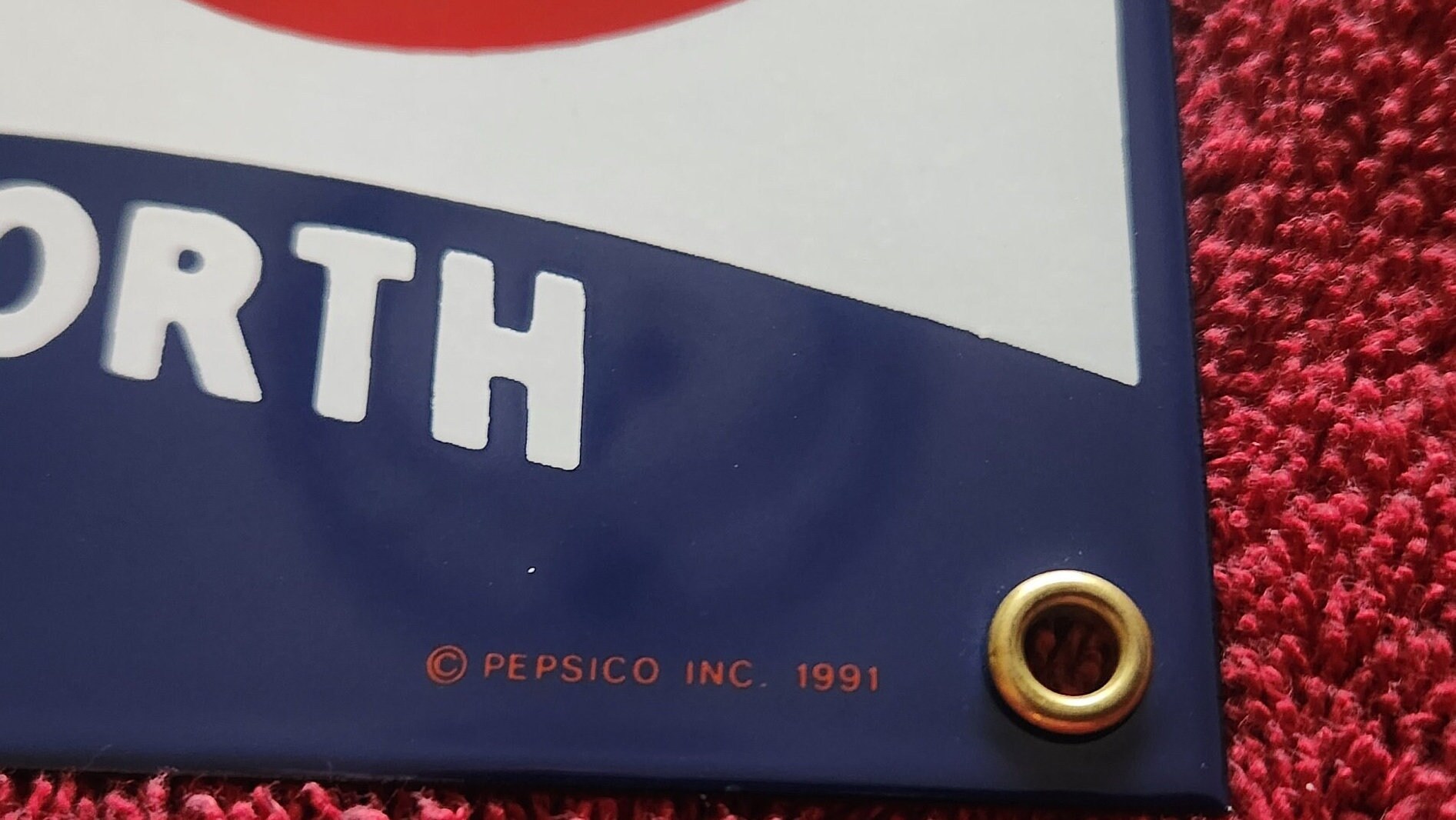 Ande Rooney Porcelain Pepsi Sign - Etsy