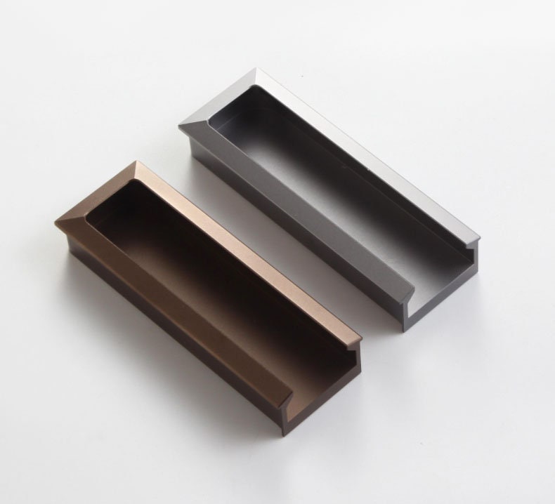 Invisible Wardrobe Pull Hidden Handle Cabinet Cupboard Embedded Handle ...