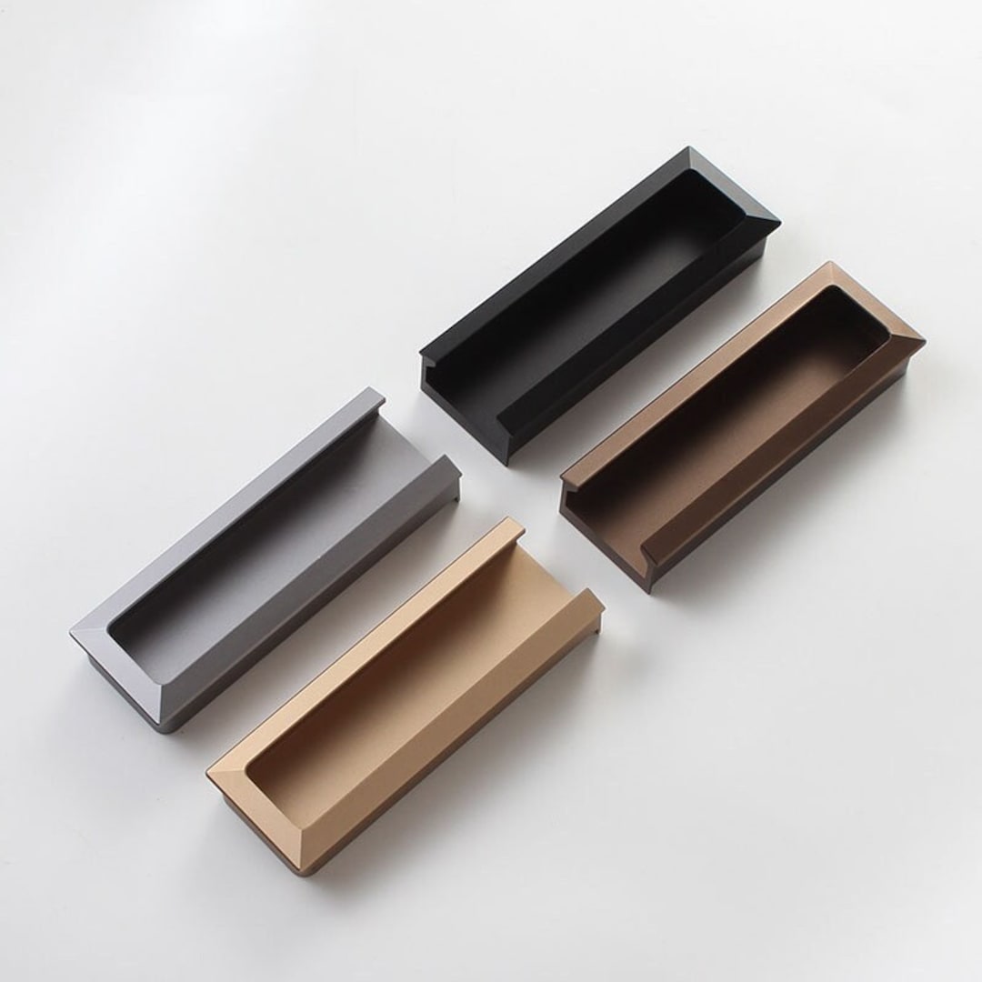 Invisible Wardrobe Pull Hidden Handle Cabinet Cupboard Embedded Handle ...
