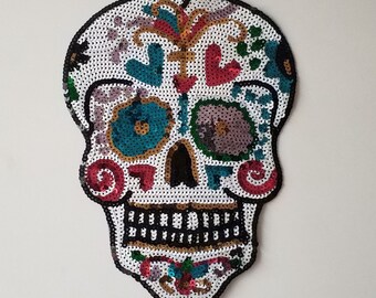 Sequin Skull Jacket - Etsy