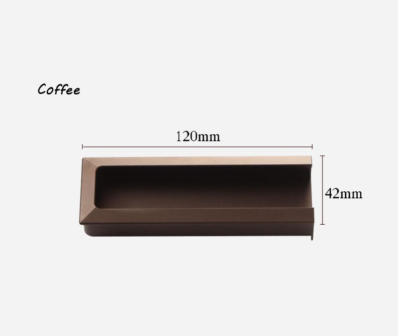 Invisible Wardrobe Pull Hidden Handle Cabinet Cupboard Embedded Handle ...
