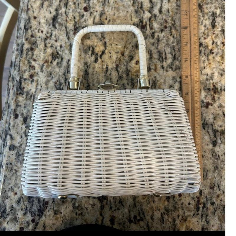 Vintage Wicker Bag - Etsy