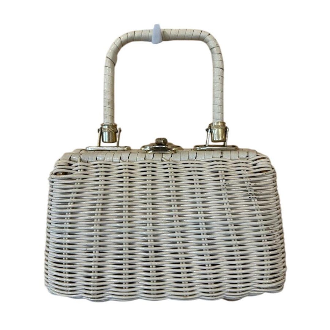 Vintage Wicker Bag - Etsy