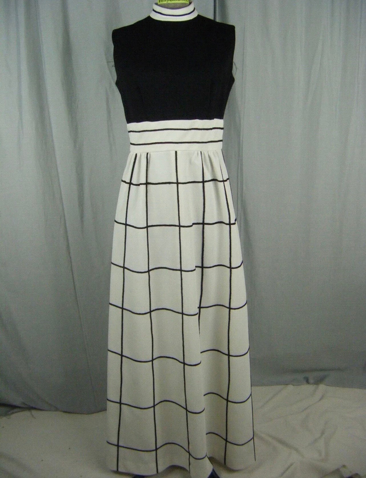 1960s Black and White Mod Dress - Etsy