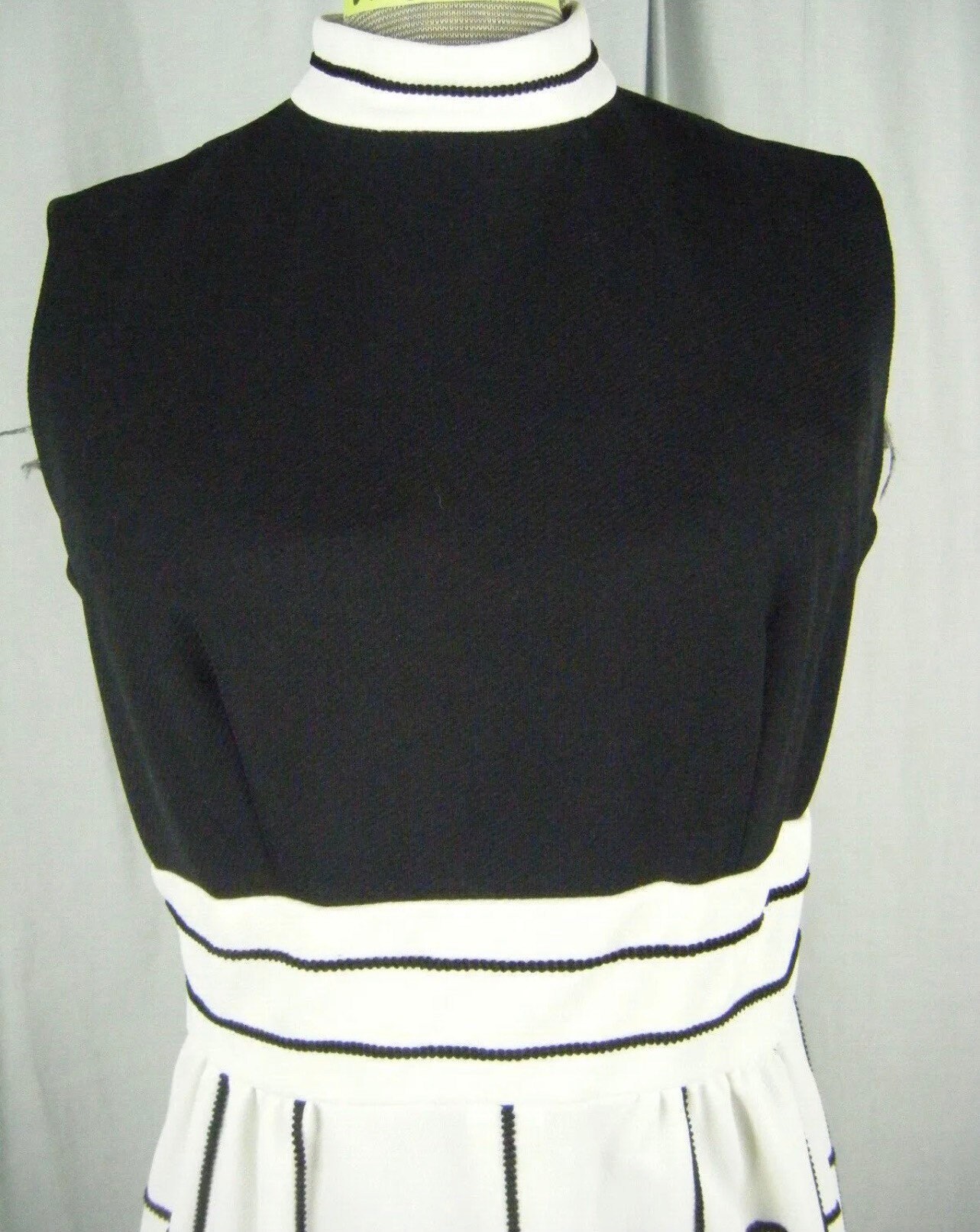 1960s Black and White Mod Dress - Etsy