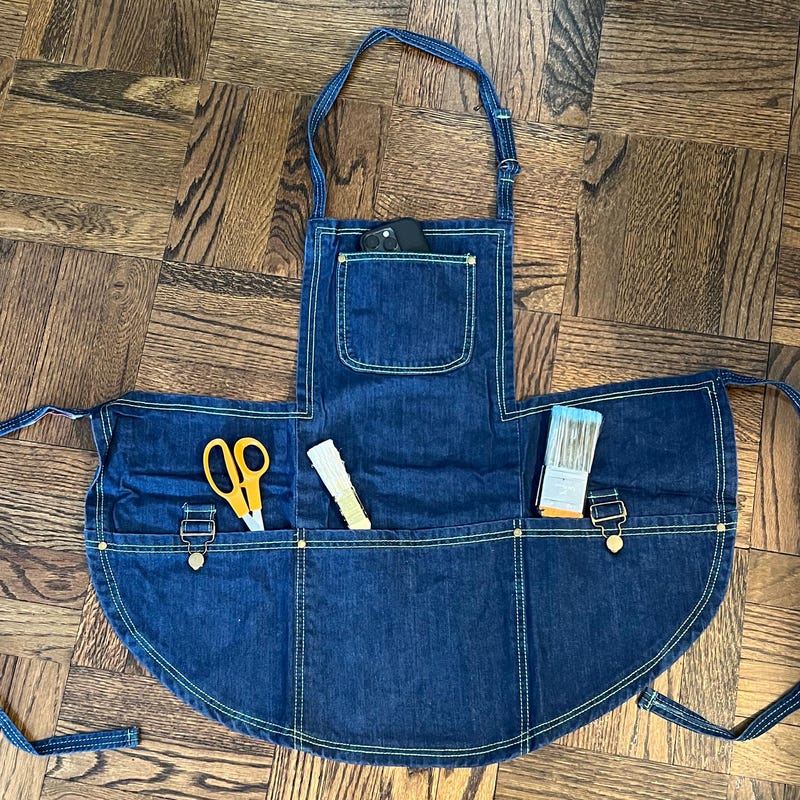 Jean Apron - Etsy