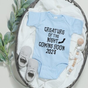 Halloween Baby Announcement, Goth Pregnancy Announcement, Spooky Baby ...