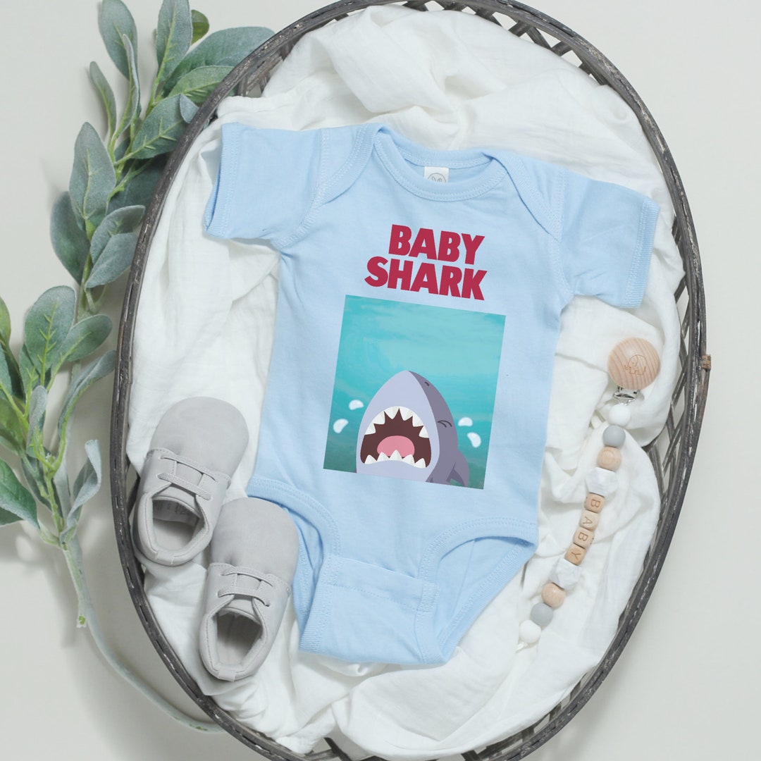 Horror Baby Bodysuit, Jaws Inspired Baby Gift, Horror Baby Clothes ...