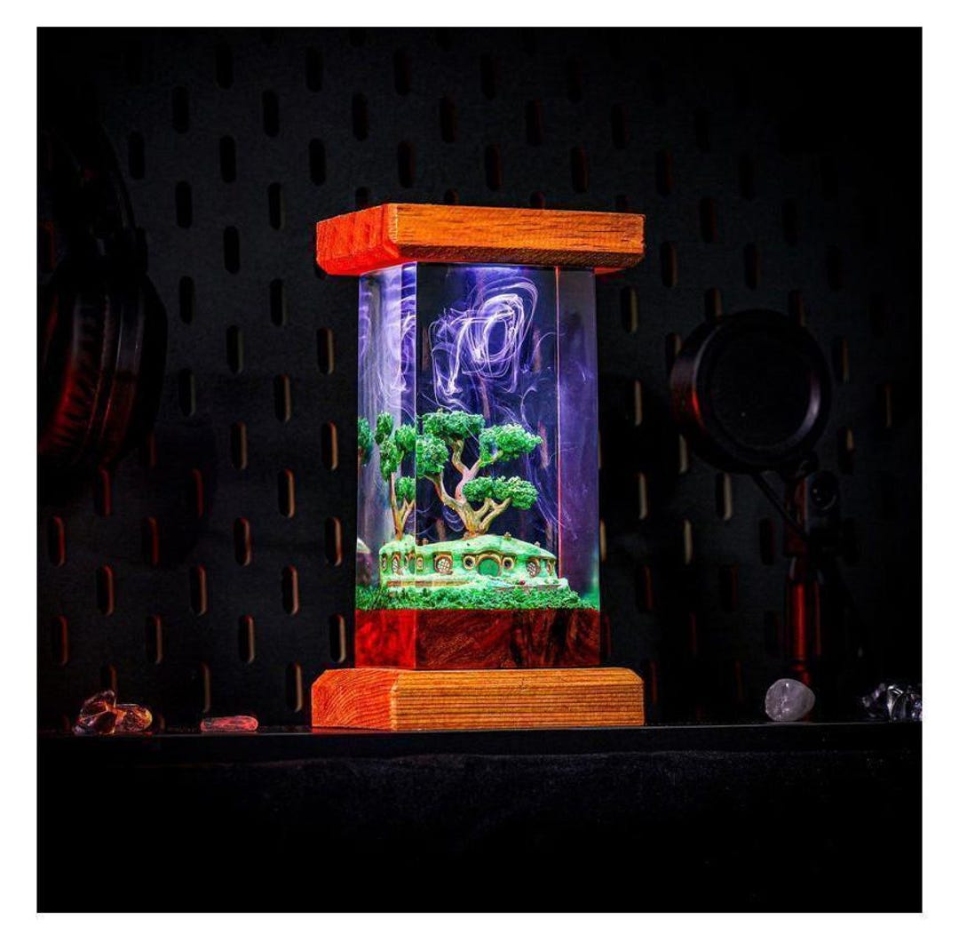 Hobbit HOUSE From L.OTR Night Lamp, Custom Resin Lamp, the Ring of the ...