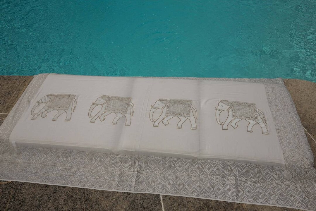 RILEY BAY Pareo in Handmade Cotton Poplin - Etsy