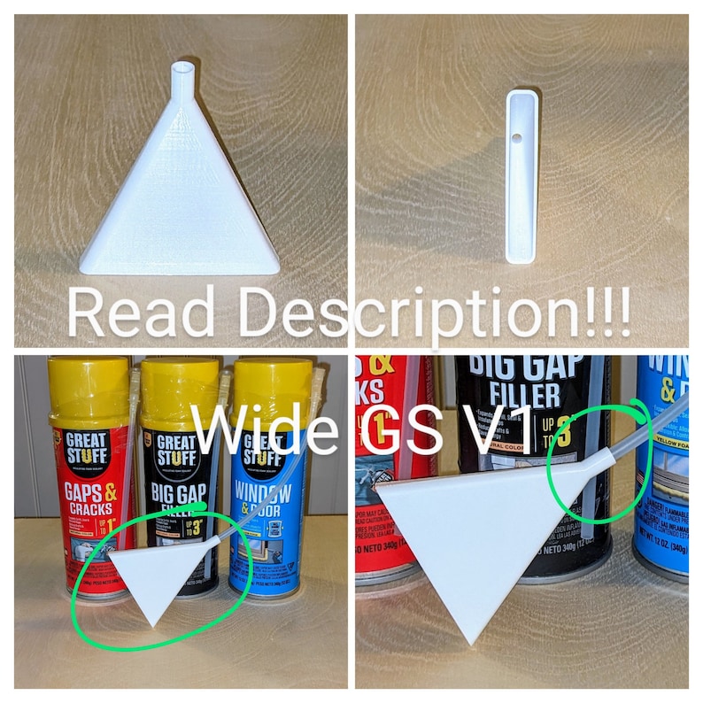 Foam Funnel Wide Spray Foam Nozzle Adapter - Etsy