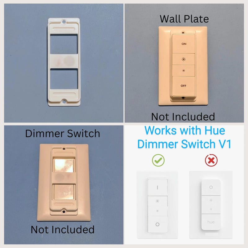 Hue V1 Dimmer Plate - Etsy