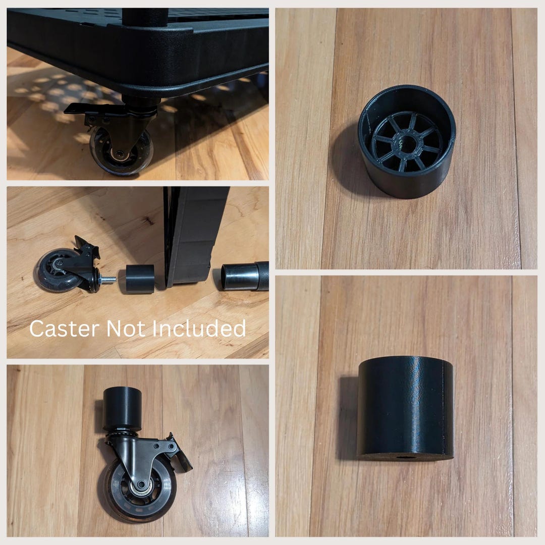 Greenmade 5 Tier Utility Rack Compatible Wheel 3/8 Caster Stem Adapter ...