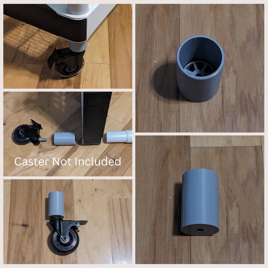 Home Depot HDX 5-tier Plastic Shelve Compatible Wheel 3/8 Caster Stem ...