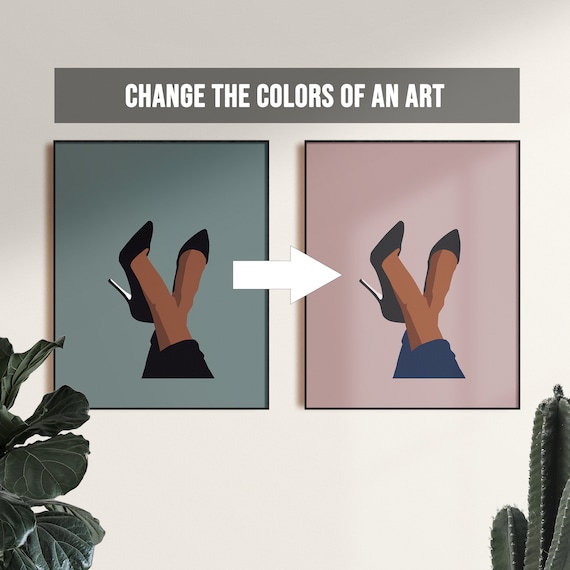 Add On: Custom Color Print Personalized Wall Art Custom - Etsy
