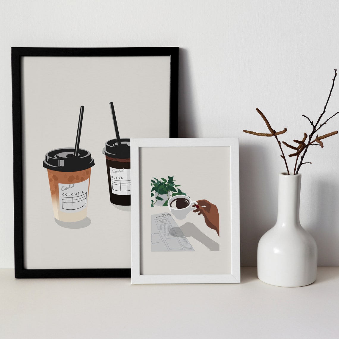 Coffee Print Cafe Art Coffee Poster Coffee Wall Art Cafe | Etsy