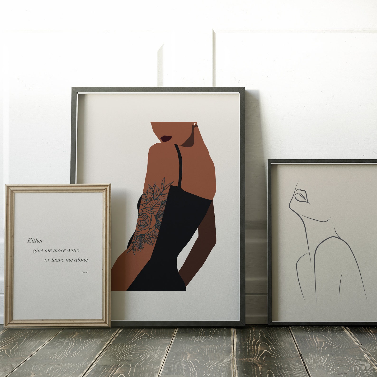 Minimalist Woman Line Art Minimal Line Print Minimalist - Etsy