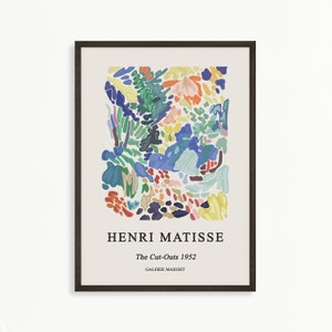 Henri Matisse Colorful Print Set of 6, Set of Matisse Wall Poster, 6 ...