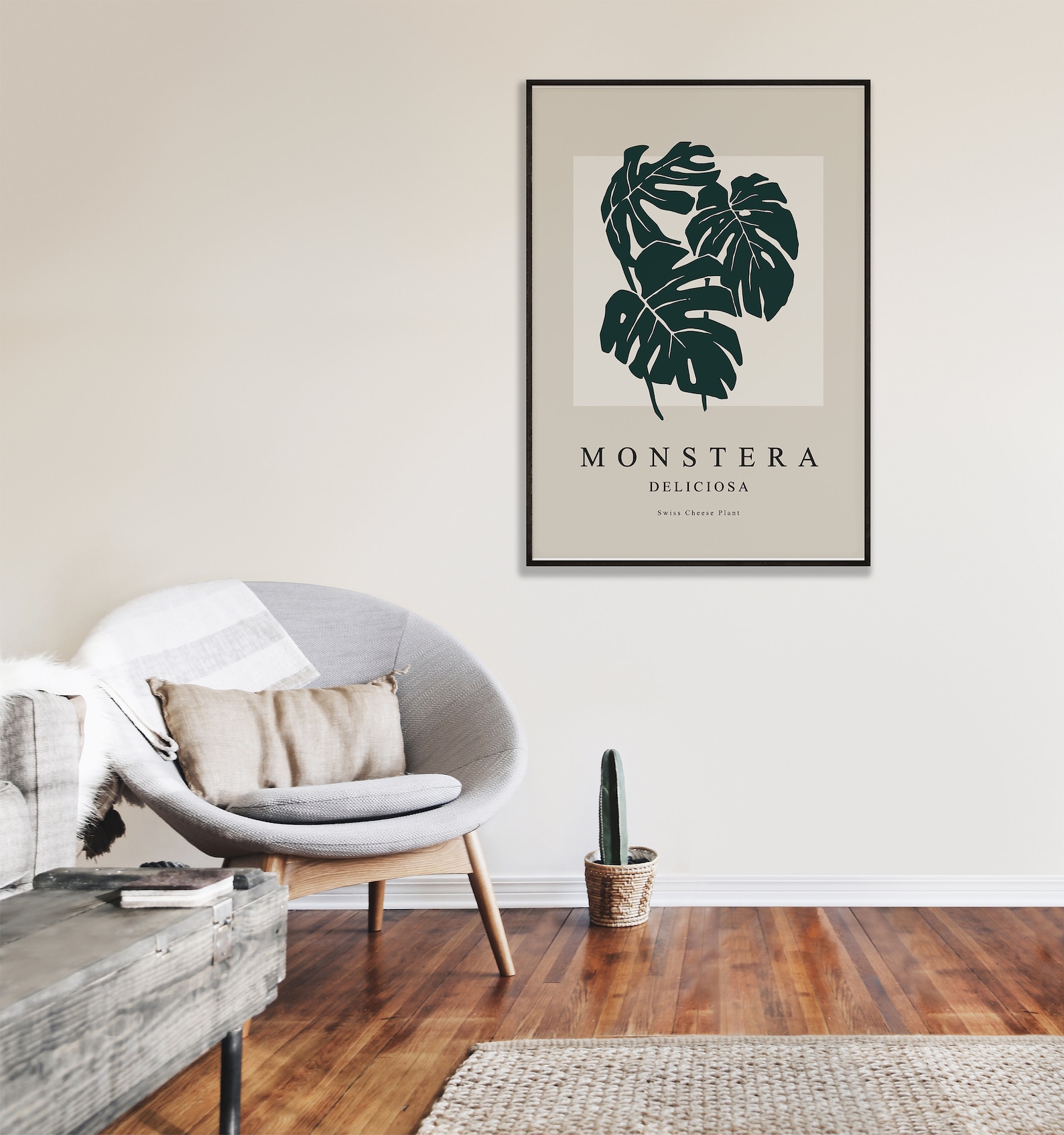 Henri Matisse Inspired Monstera Wall Art Print Mid Century - Etsy