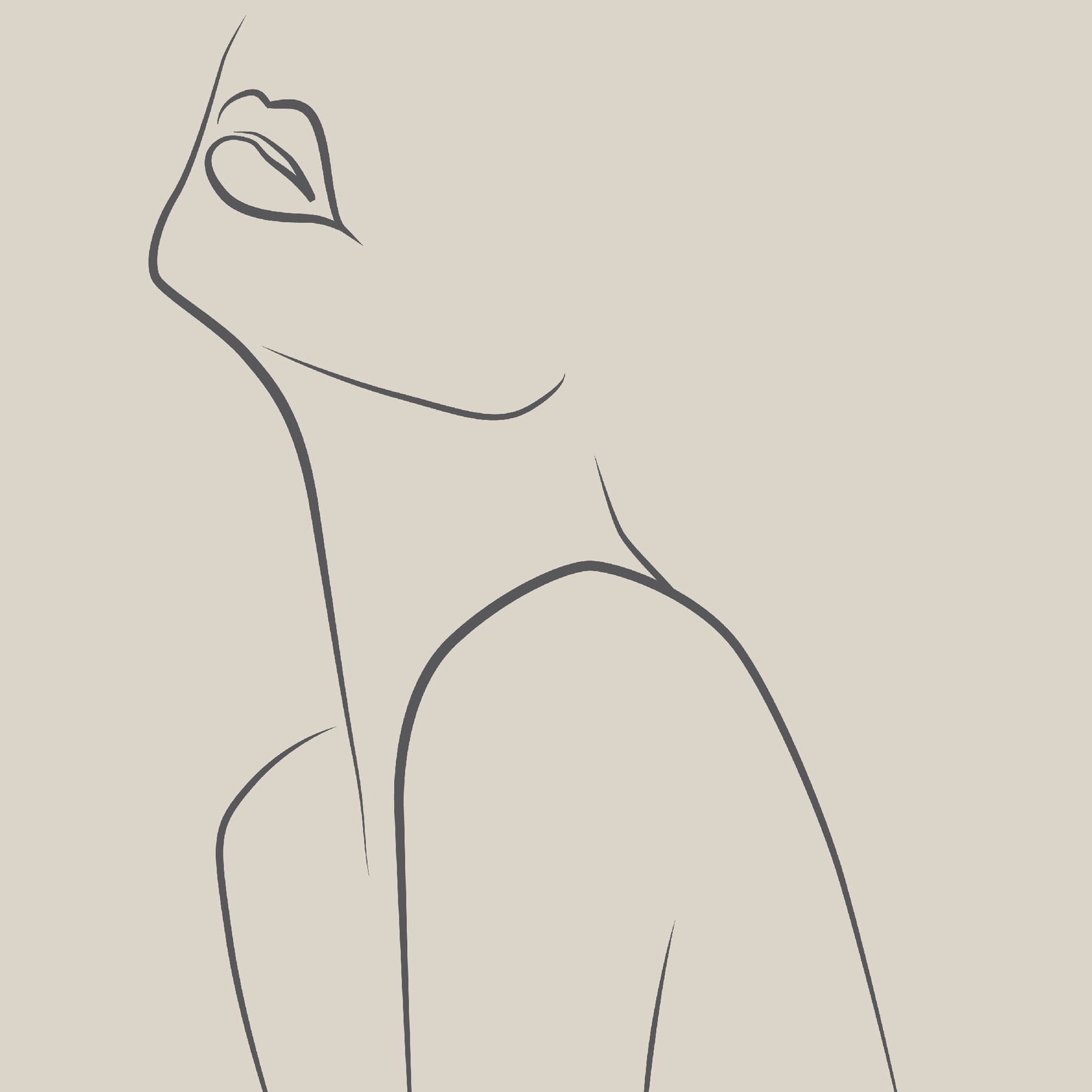 Minimalist Woman Line Art Minimal Line Print Minimalist - Etsy