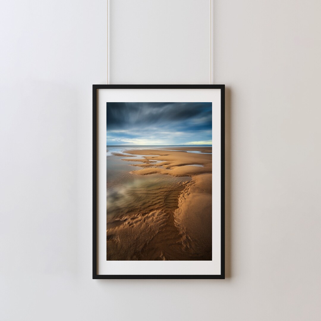 Golden Sandy Beach Photograph: Sker Beach, Porthcawl - Etsy