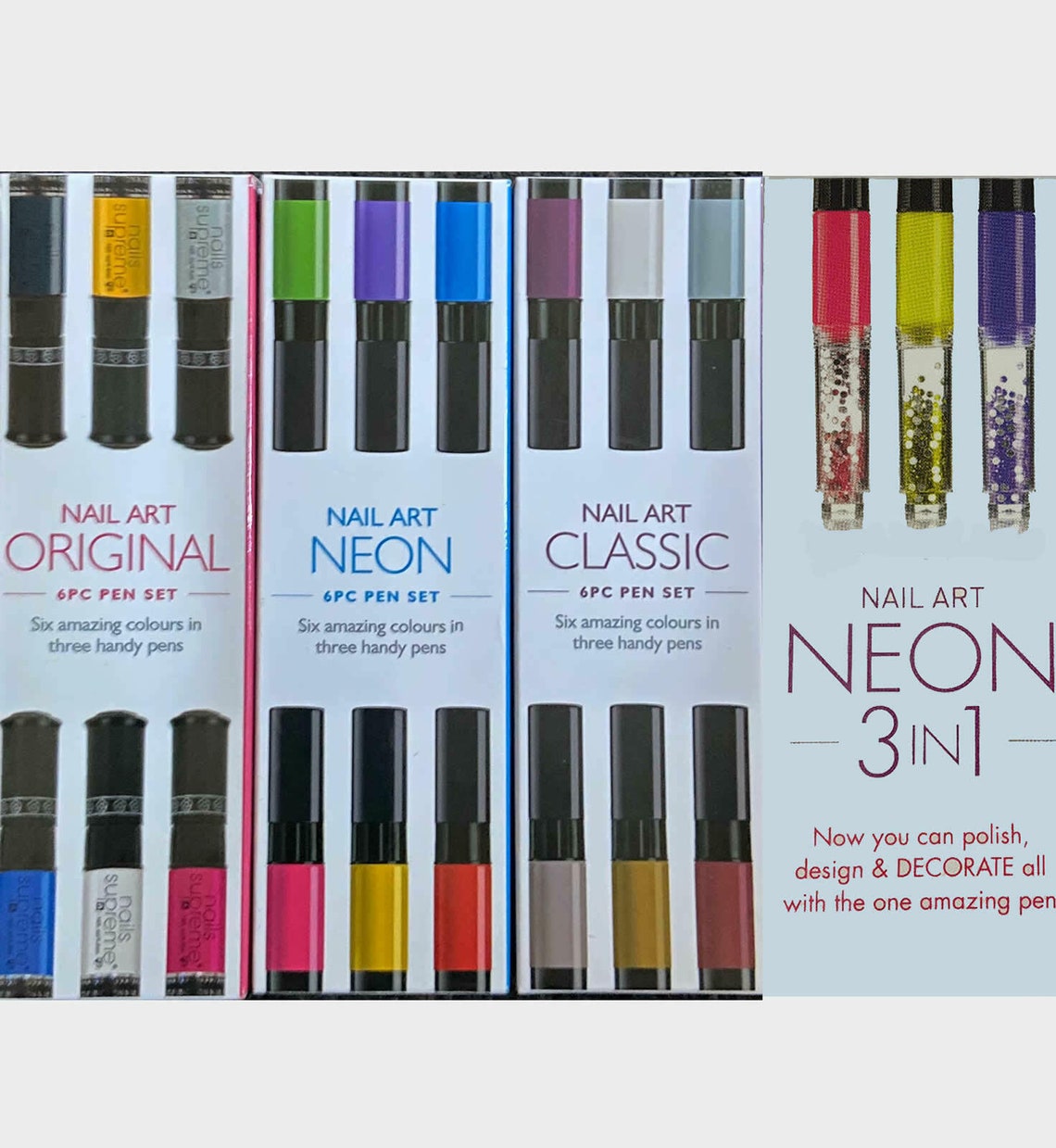 Nail Art Pens Set Varnish Polish Decorate Design Nails Supreme - Etsy