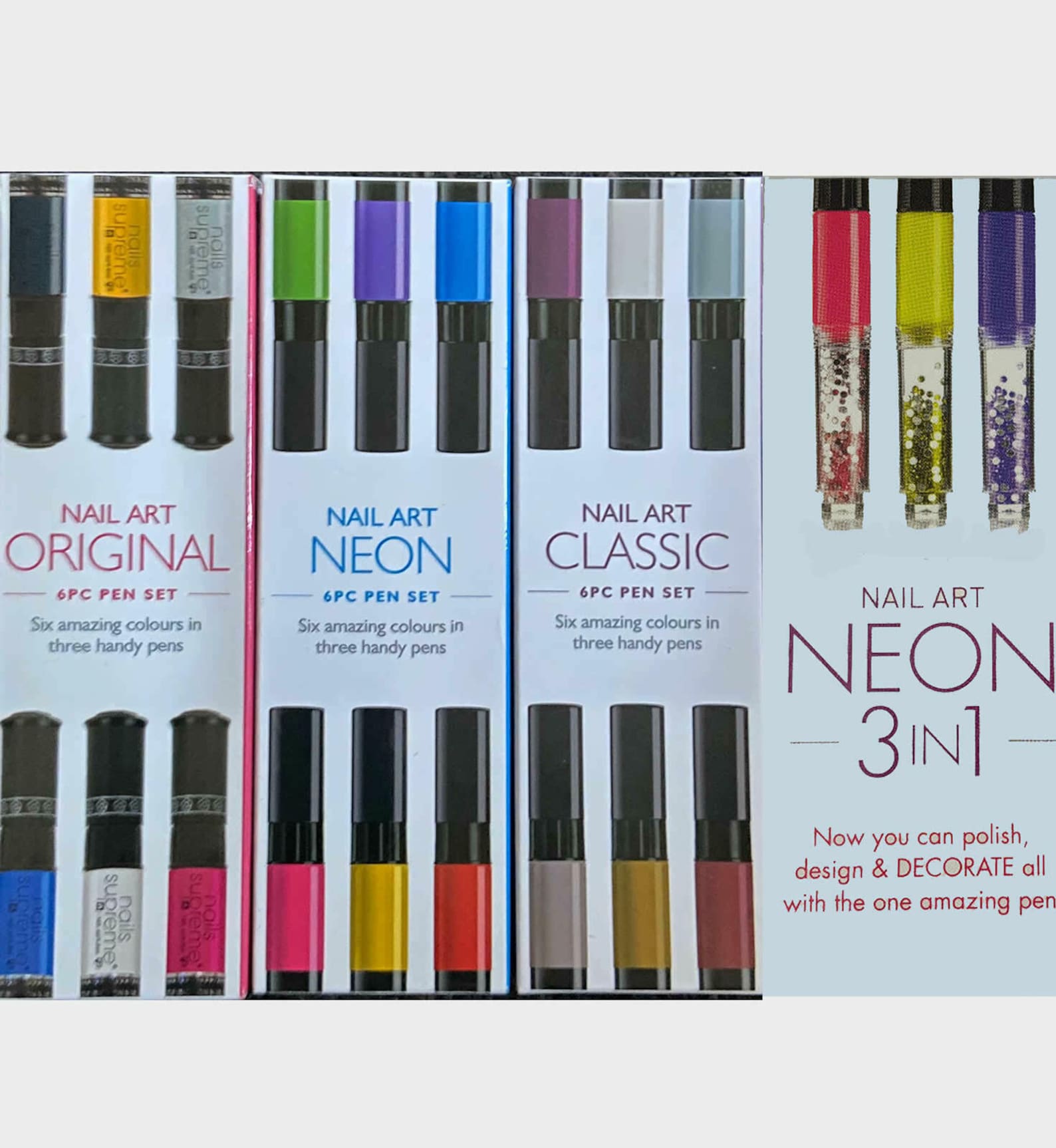 Nail Art Pens Set Varnish Polish Decorate Design Nails Supreme - Etsy