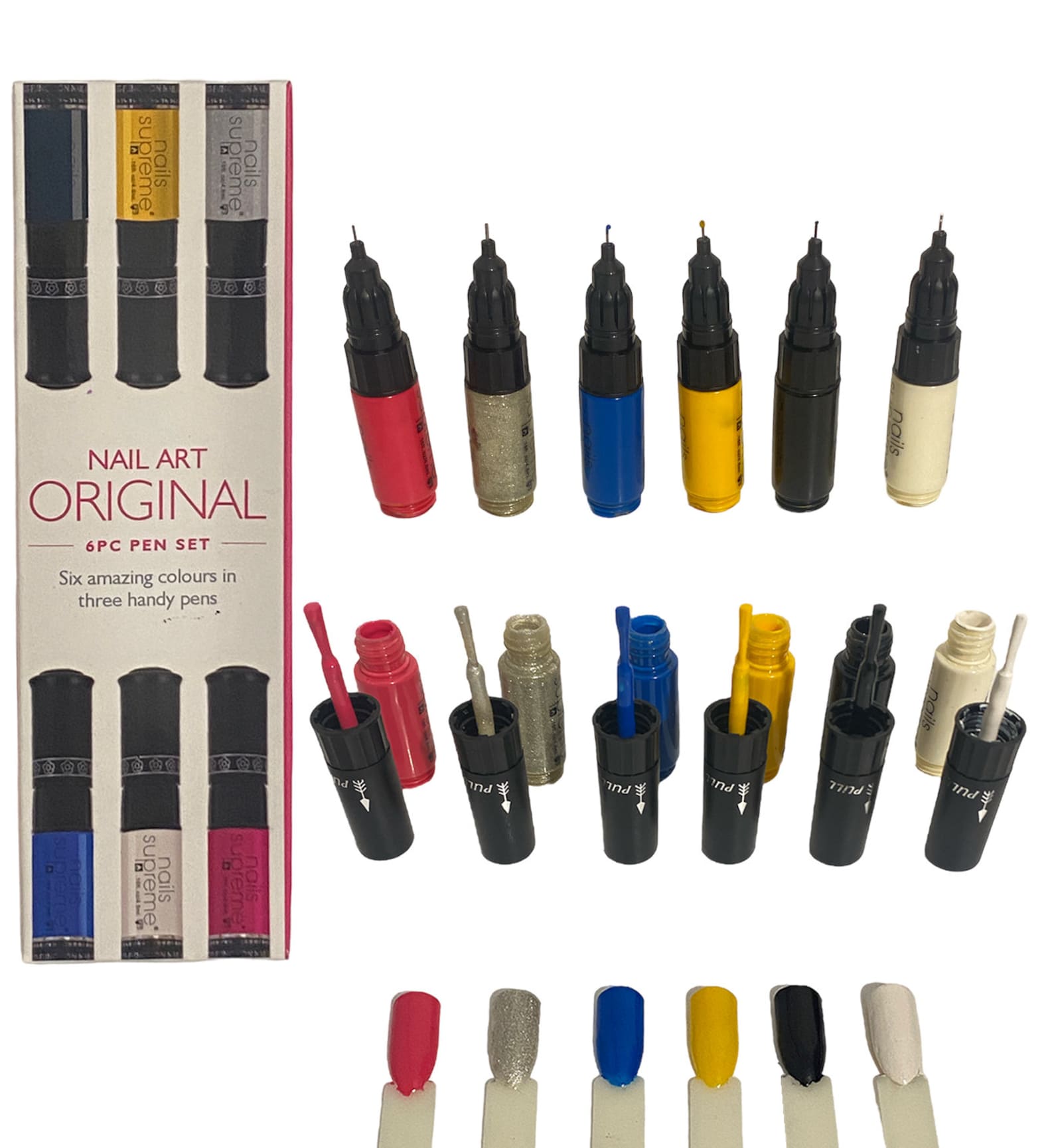 Nail Art Pens Set Varnish Polish Decorate Design Nails Supreme - Etsy