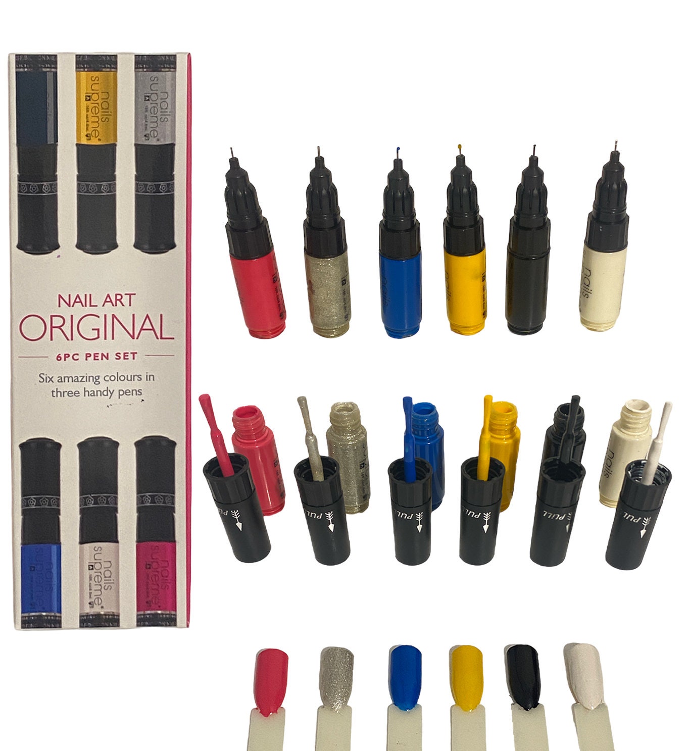 Nail Art Pens Set Varnish Polish Decorate Design Nails Supreme - Etsy