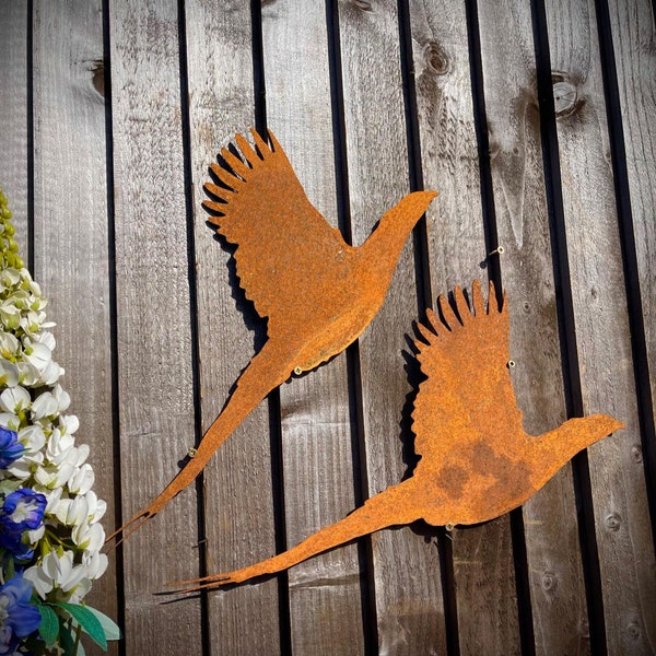 Metal Pheasant Yard Art - Etsy
