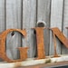 Rusty Metal Letters Numbers Symbols Font Text Words Name Custom Rustic ...